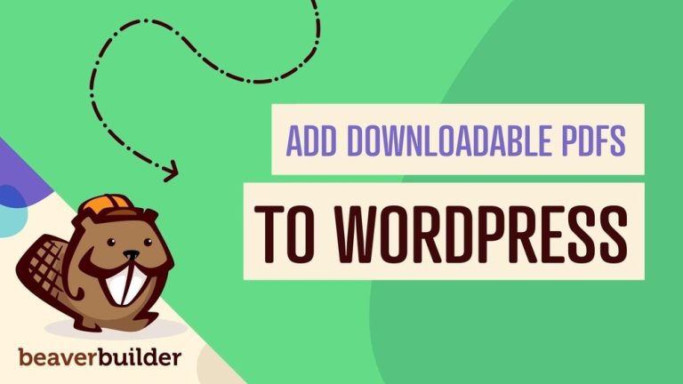 How to Add a Downloadable Pdf to Wordpress Page: Easy Step-by-Step ...